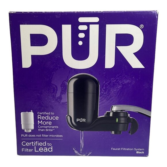 Pur | Kitchen | Pur Faucet Mount Water Filter Black Faucet Filtration ...